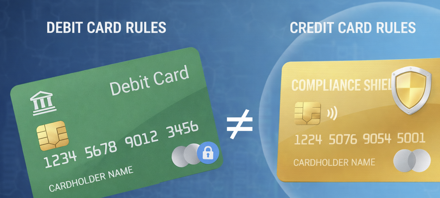 Debit Card Fees: Why Credit Card Compliance Logic Fails